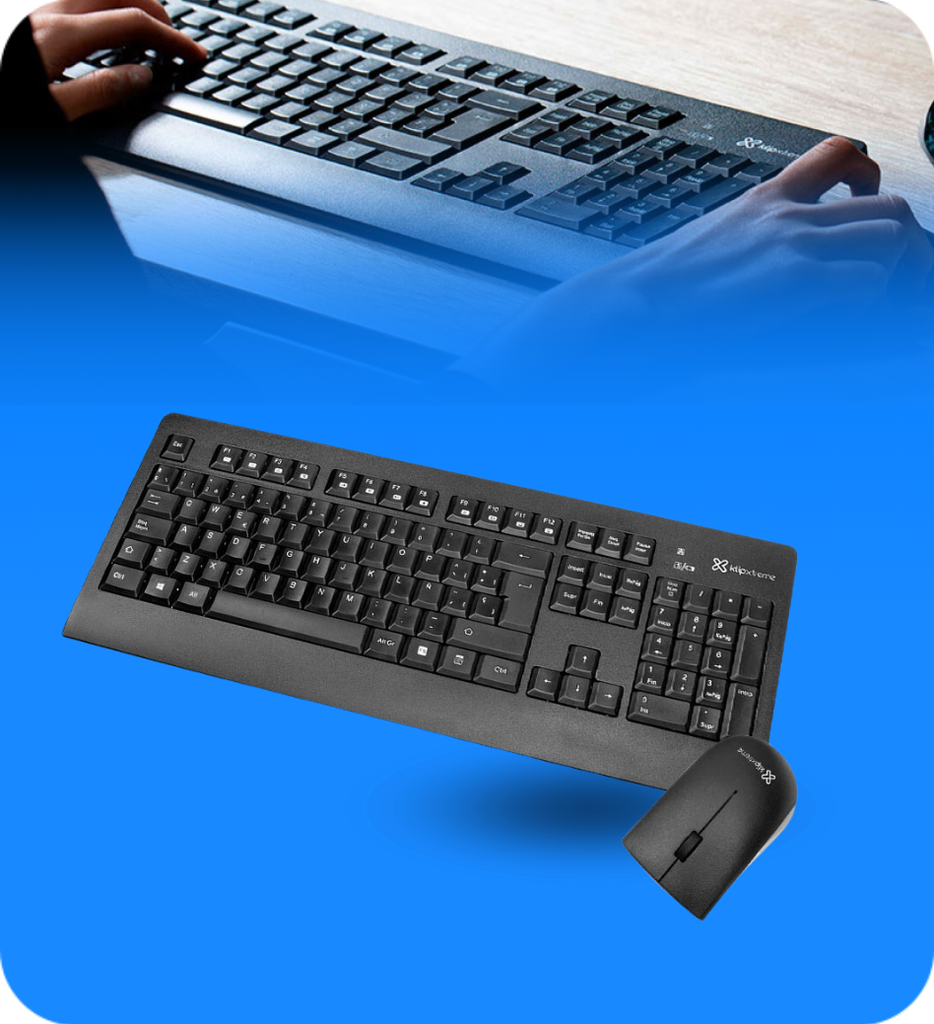 TECLADO Y MOUSE KCK-265S DUO DESKTOP INSPIRE KLIP XTREME Teclado Tera Guatemala teclado de ...